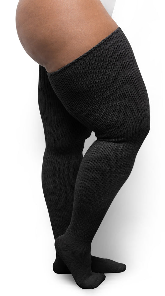High-Quality Plus-Size Thigh High Socks – Thunda Thighs