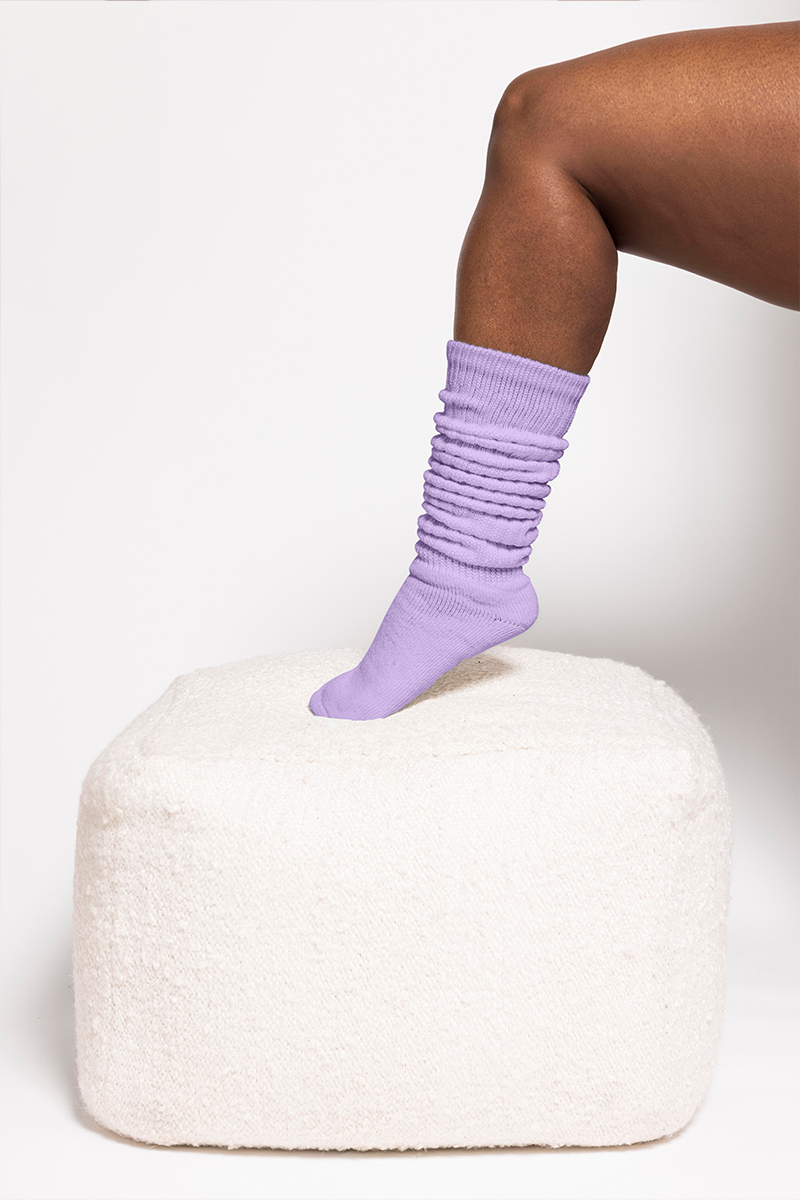 Orchid Hush Thunda Slouch High Socks | Thunda Thighs