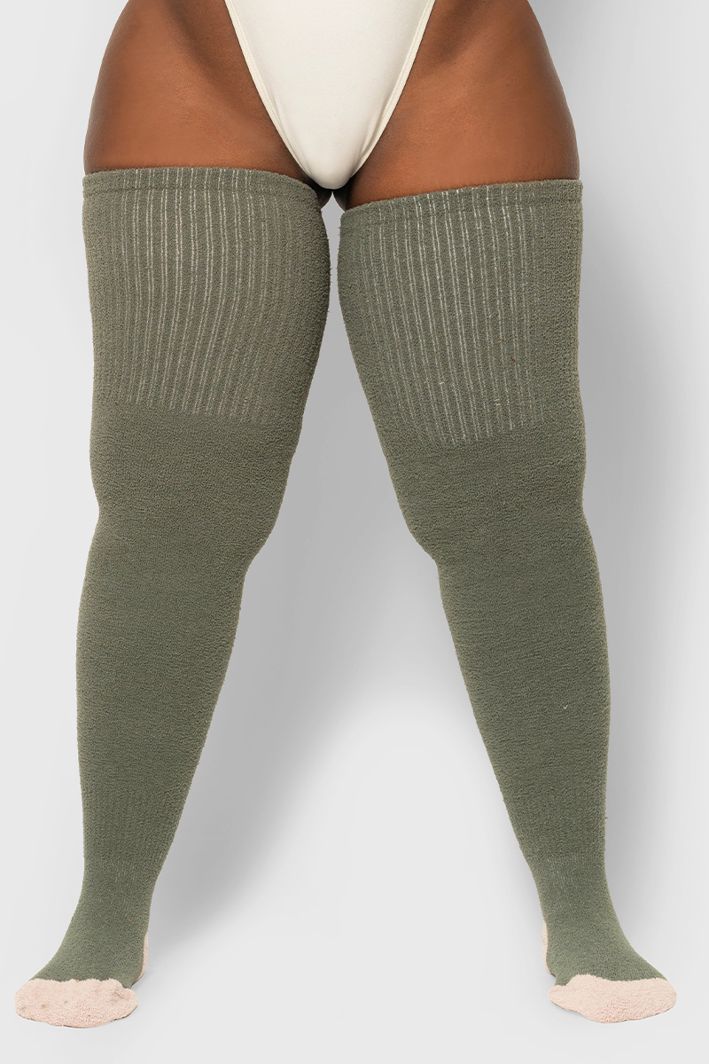 Thunda Thighs Plus Size Thigh High Solid Collection