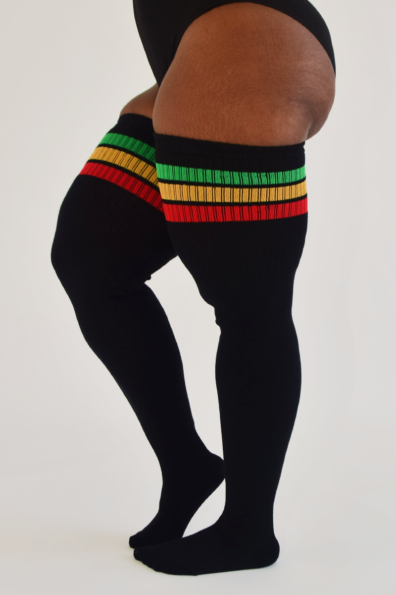 Classic Roots Thigh High Socks | Thunda Thighs | Thunda Tubbies