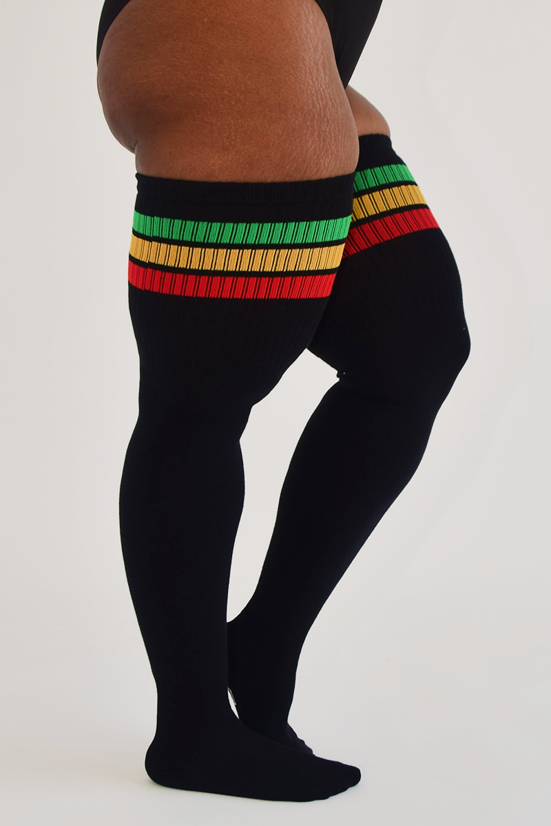 Classic Roots Thigh High Socks | Thunda Thighs | Thunda Tubbies