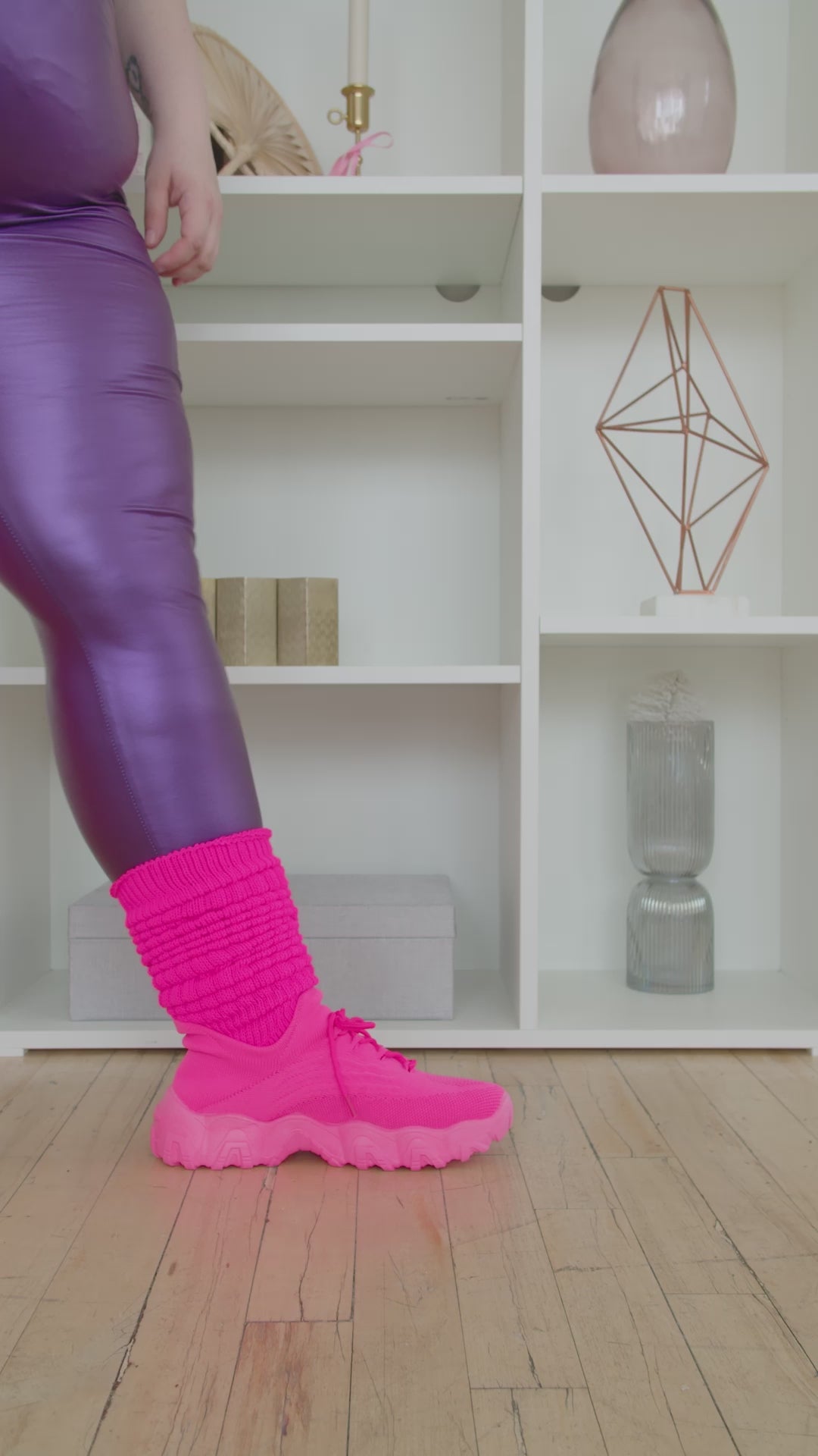Orchid Hush Thunda Slouch High Socks Thunda Thighs